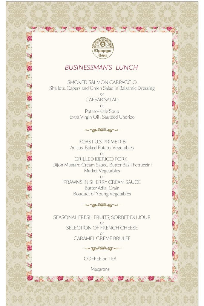 Champagne Room - The Manila Hotel