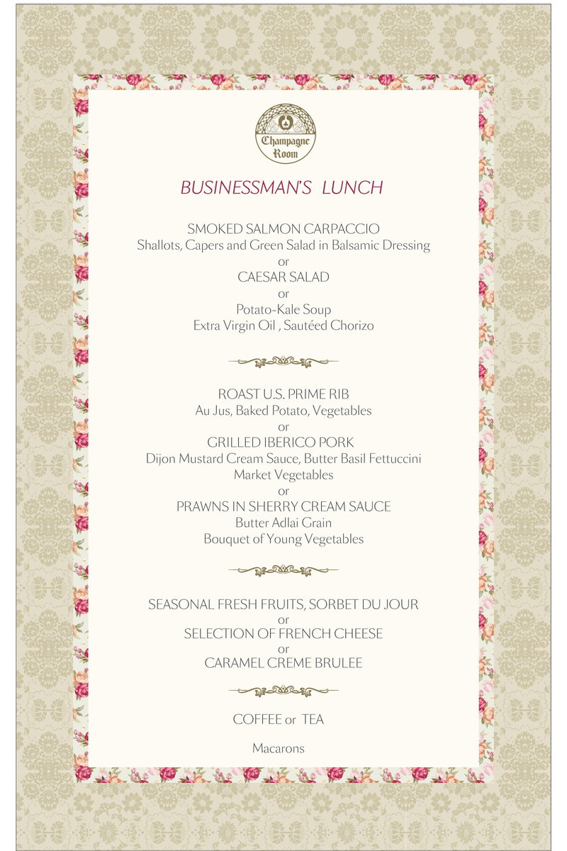 Champagne Room - The Manila Hotel