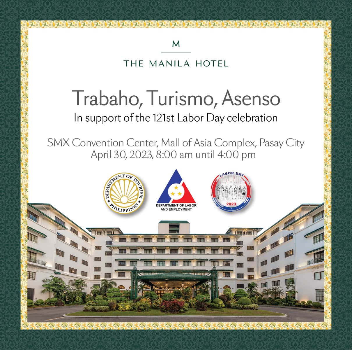 The Manila Hotel Participates in the DOT and DOLE Labor Day Job Fair ...