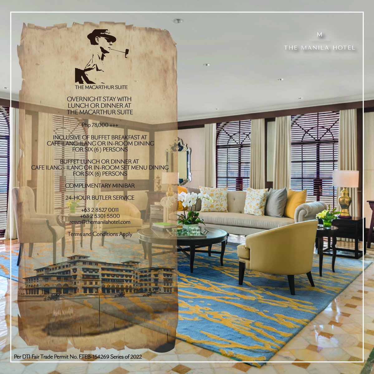 Step into the Timeless Elegance of the MacArthur Suite at The Manila Hotel - The Manila Hotel