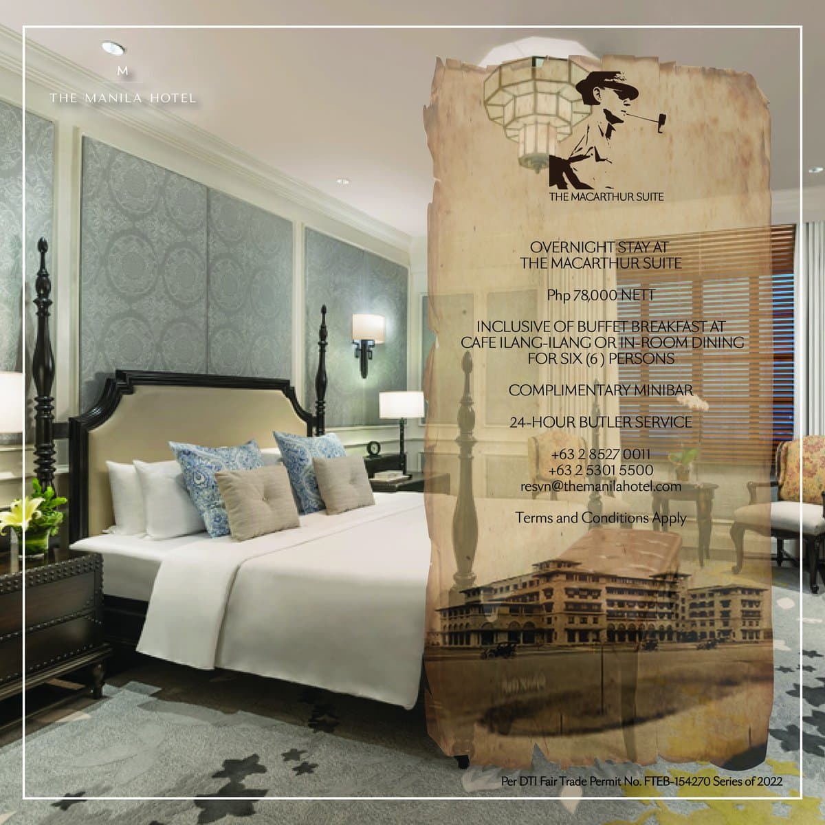 Step into the Timeless Elegance of the MacArthur Suite at The Manila Hotel - The Manila Hotel