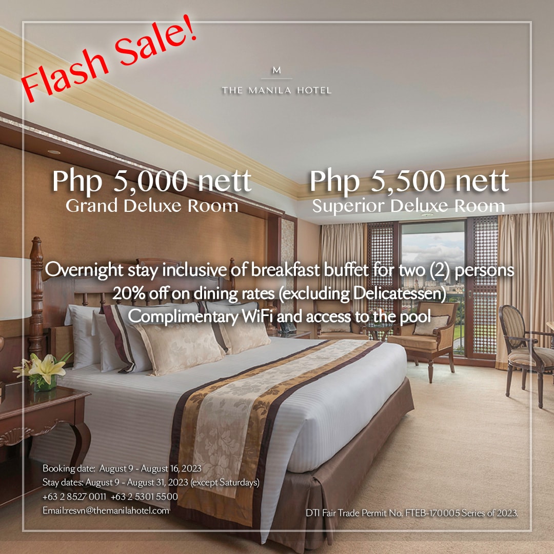 Promotions Archive - Page 3 of 29 - The Manila Hotel