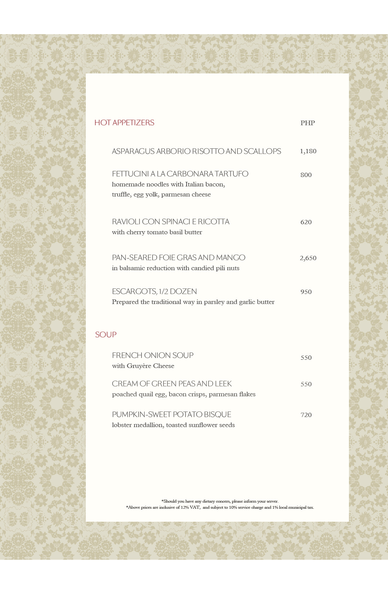 Champagne Room - The Manila Hotel