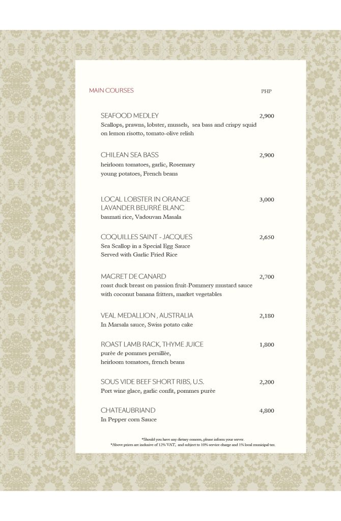 Champagne Room - The Manila Hotel