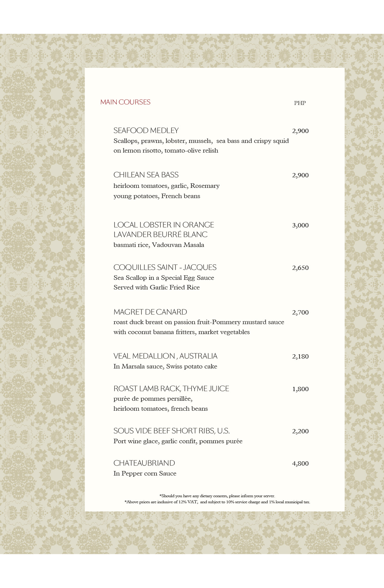 Champagne Room - The Manila Hotel