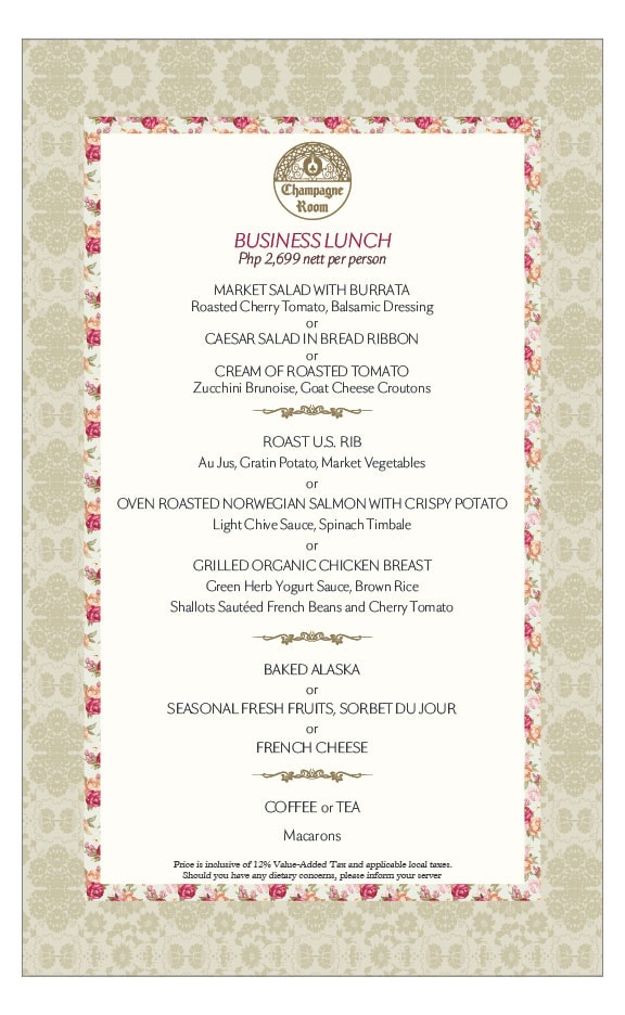 Champagne Room - The Manila Hotel