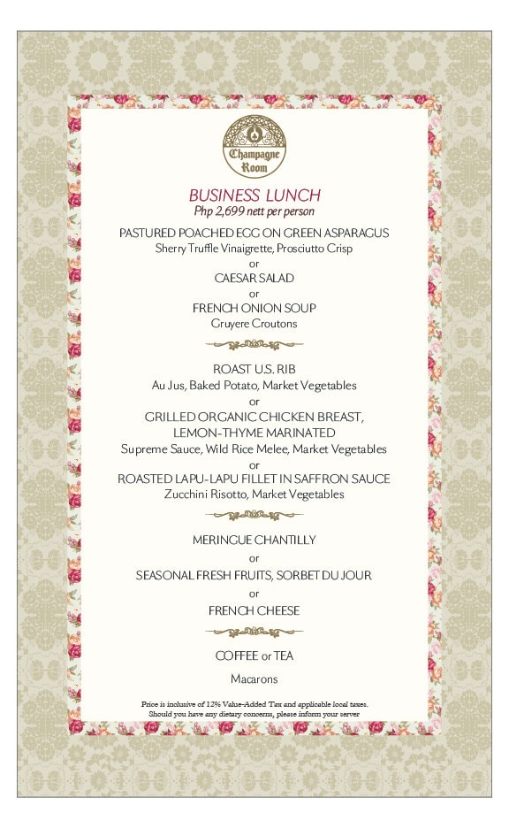 Champagne Room - The Manila Hotel