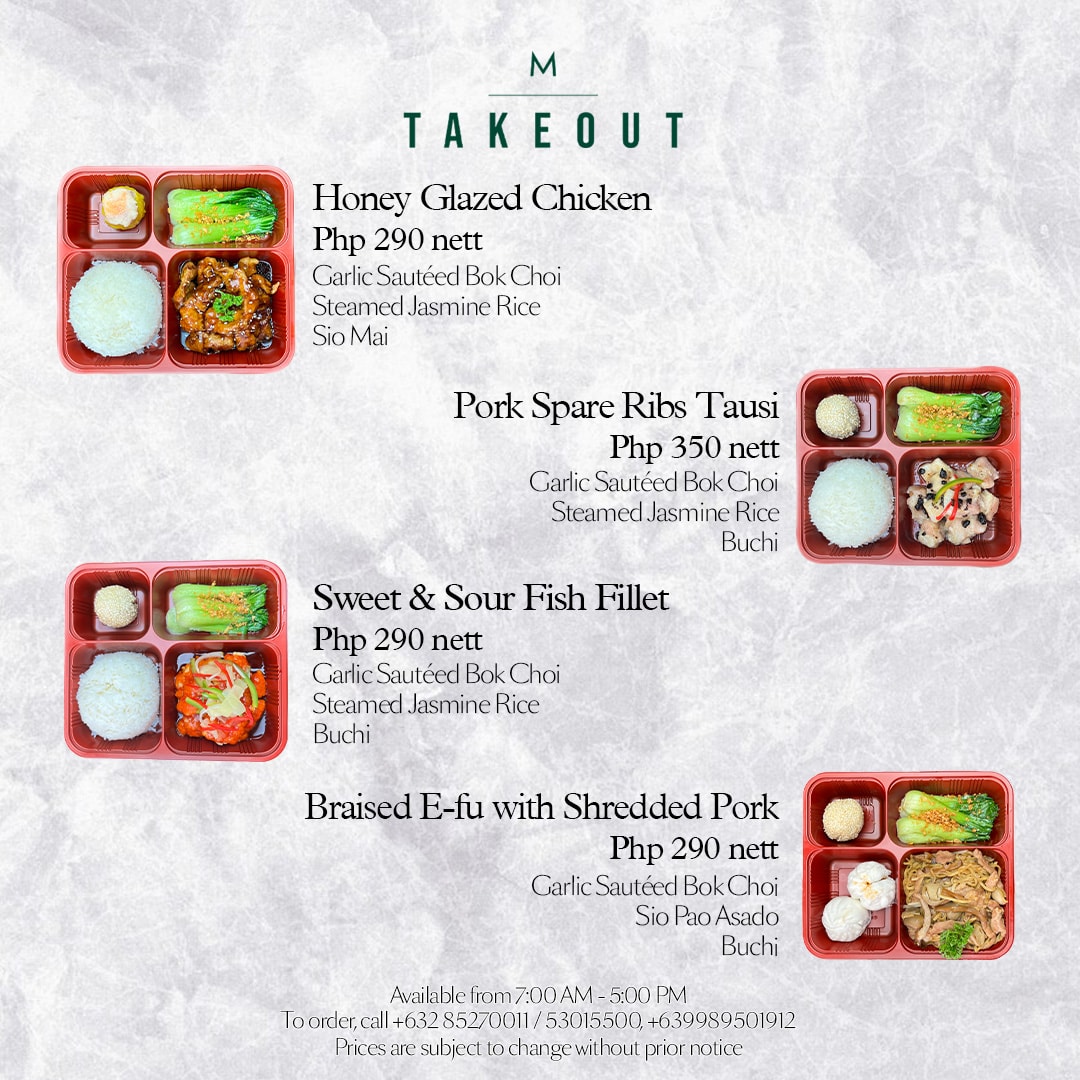 Order by phone - The Manila Hotel