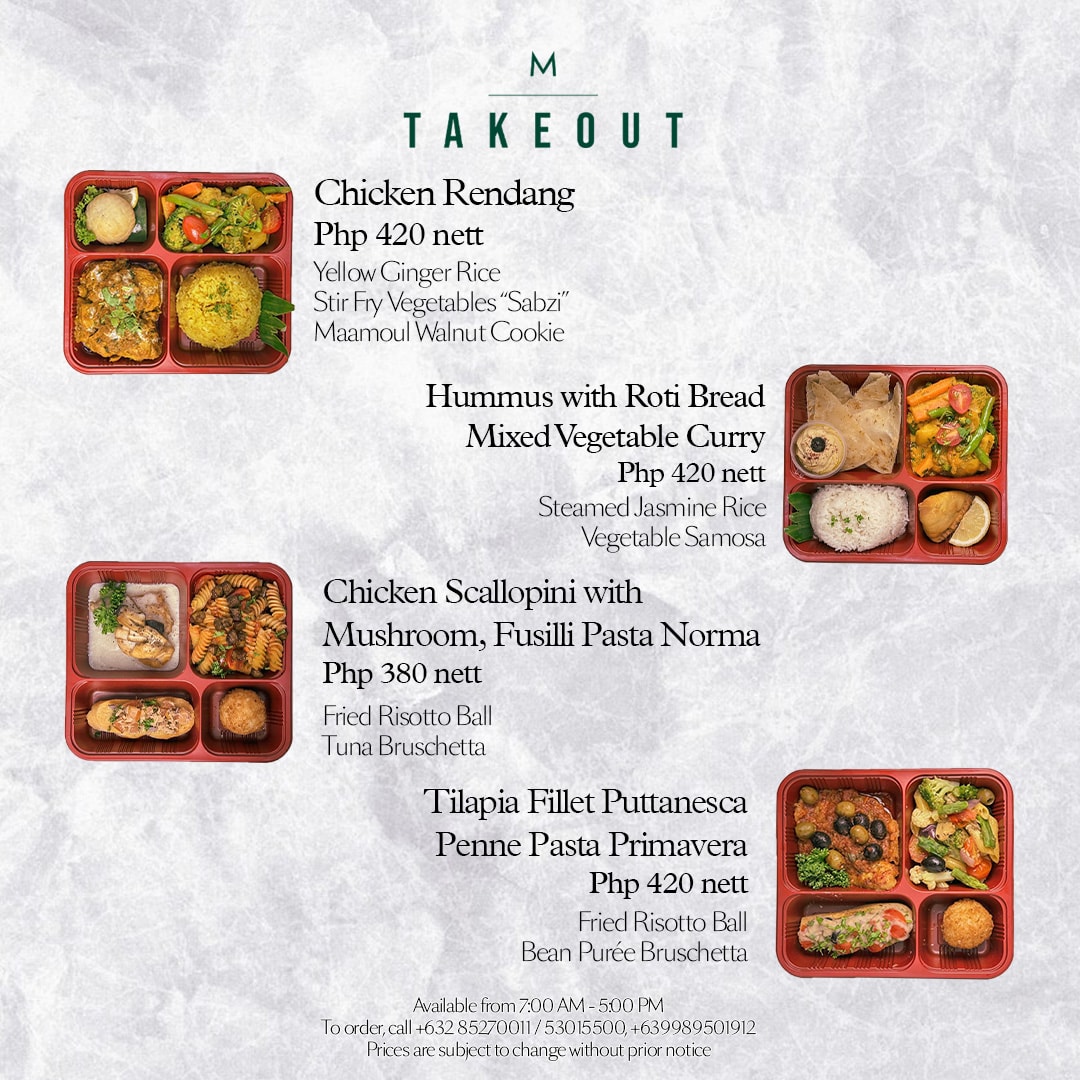 Order by phone - The Manila Hotel