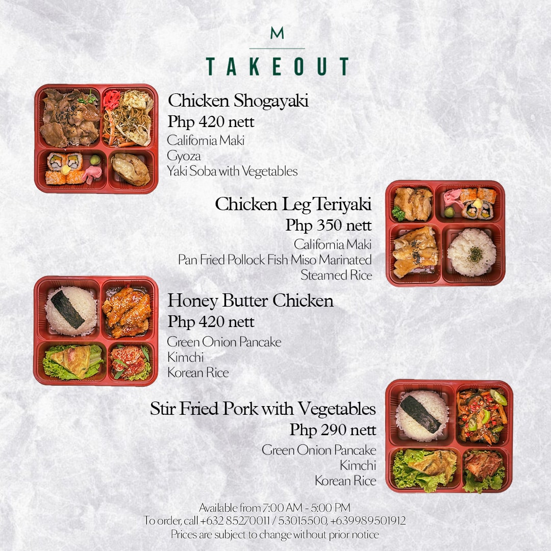 Order by phone - The Manila Hotel