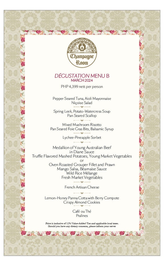 Champagne Room - The Manila Hotel