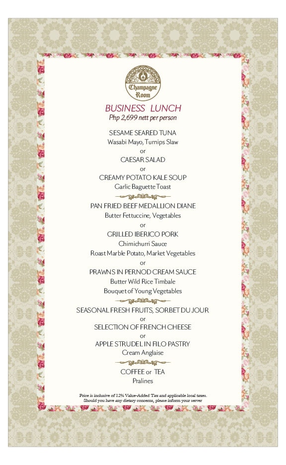 Champagne Room - The Manila Hotel