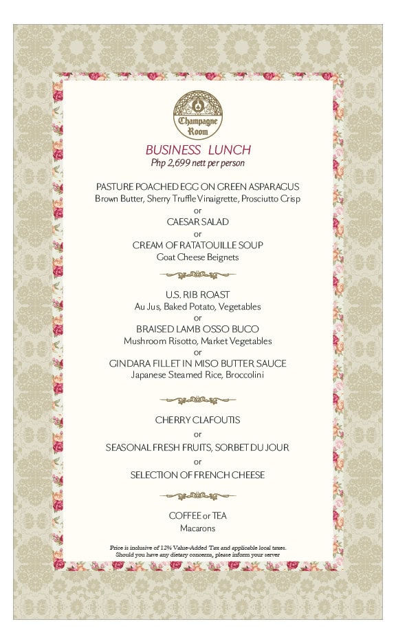 Champagne Room - The Manila Hotel