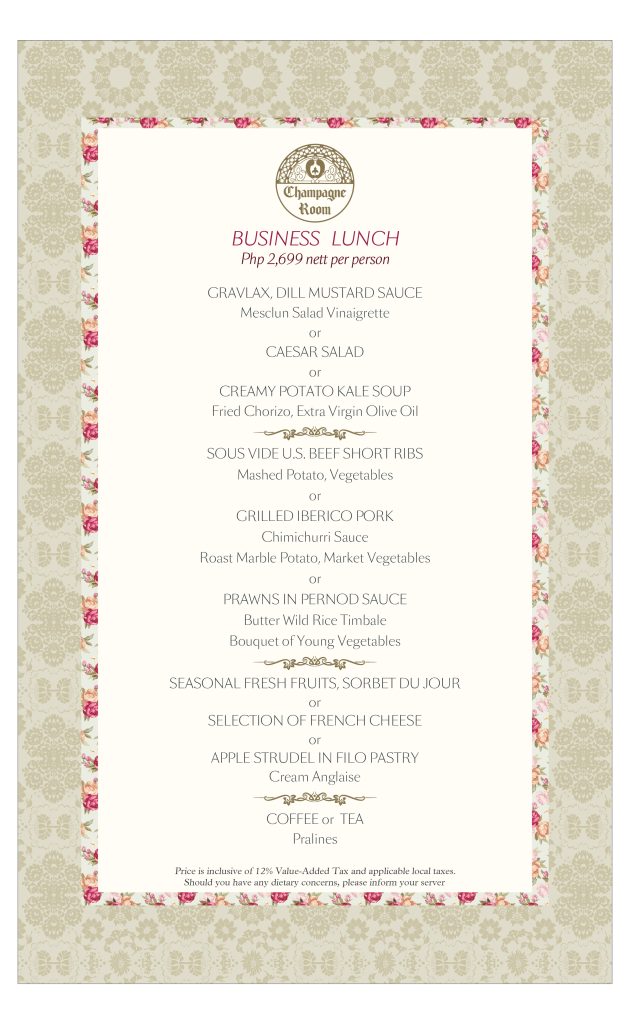 Champagne Room - The Manila Hotel