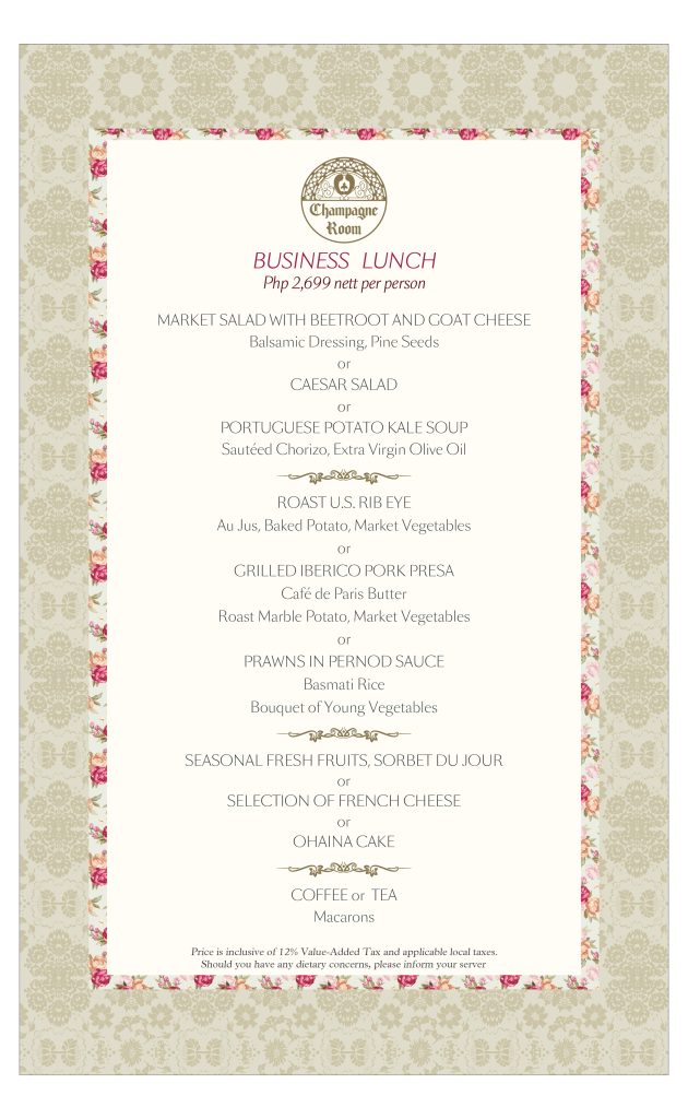 Champagne Room - The Manila Hotel