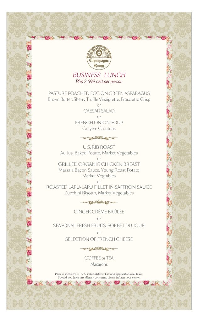 Champagne Room - The Manila Hotel