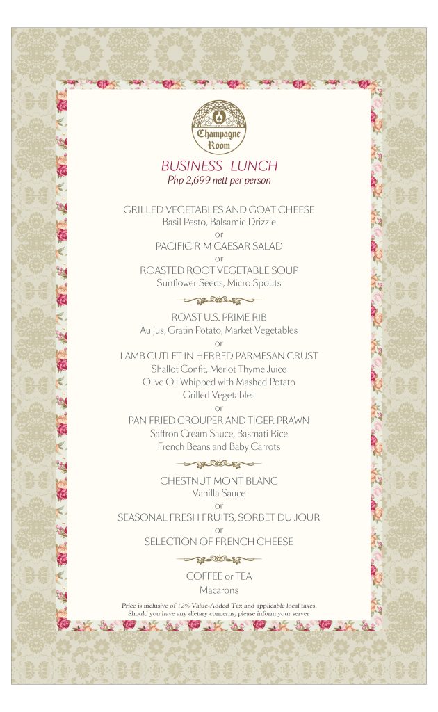 Champagne Room - The Manila Hotel