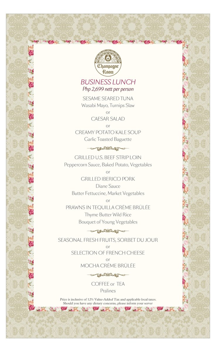 Champagne Room - The Manila Hotel