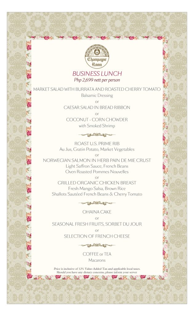 Champagne Room - The Manila Hotel