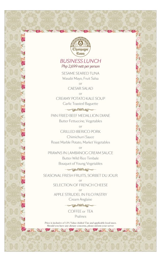 Champagne Room - The Manila Hotel